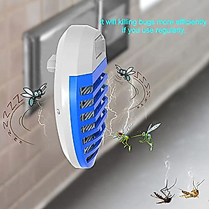 2 Pack Plug in Bug Zapper Indoor, Mosquito Trap, Electronic Mosquito Zapper, Gnat Traps with LED Light, Use for Flying Insect Mosquito