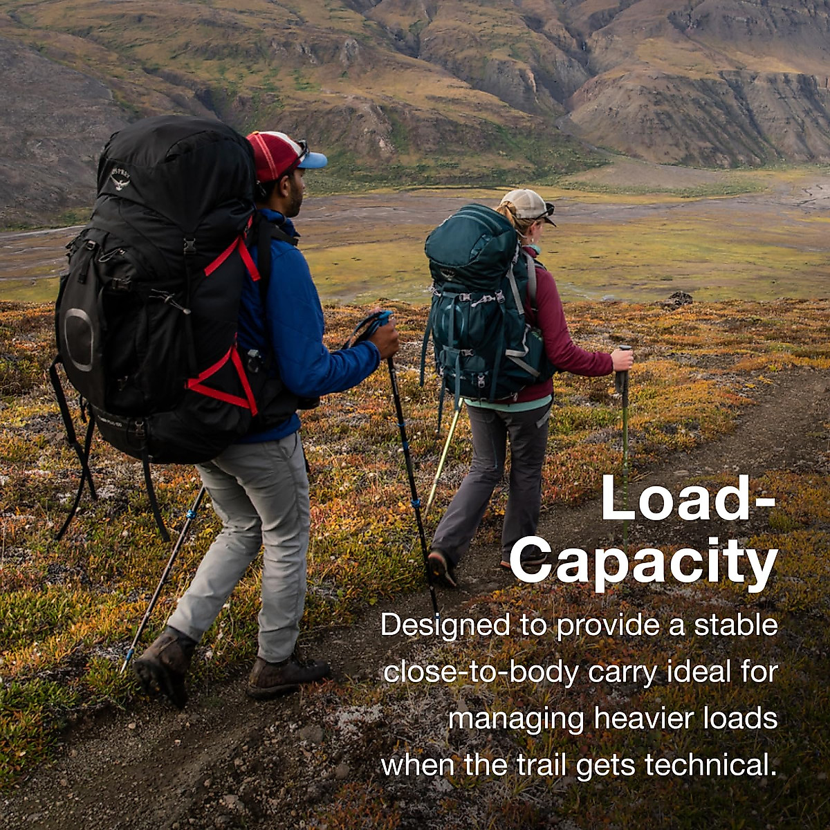 Osprey Aether Plus 85 Men's Backpacking Backpack, Black, Large/X-Large