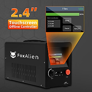 FoxAlien CNC Router Machine XE-PRO with Ball Screws, 400W Spindle 3-Axis Engraving Milling Machine for Wood Aluminum Cutting Upgradable to Linear Rails