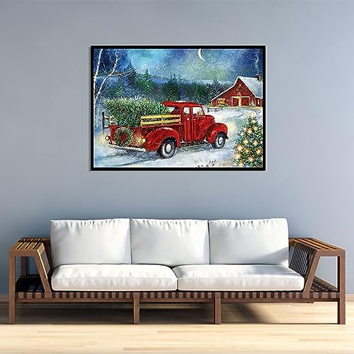 LWZAYS Cross Stitch Kits-Stamped Cross Stitch Kits for Beginners Adults 12x16inch Landscape Counted DIY Embroidery Needlepoint Kits Home Decor (YS16-)