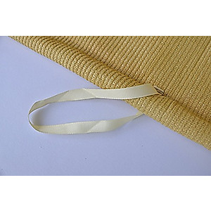 Easy2Hang Garden Shade Fabric Adjustable Vertical Side Wall Panel for Patio/Pergola/Window 6x6ft Wheat