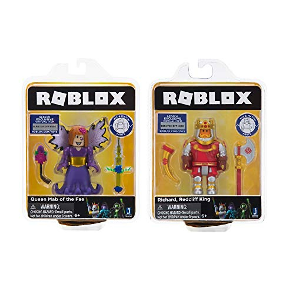 Roblox Celebrity Collection - Queen Mab of the Fae + Richard, Redcliff King Two Figure Bundle [Includes 2 Exclusive Virtual Items]