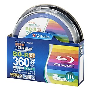 10 Verbatim Bluray Disc 50 GB BD-R DL Dual Layer Blu-ray Inkjet Printable