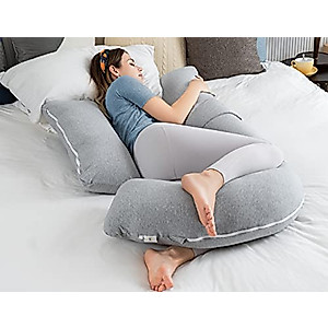 INSEN Pregnancy Pillow,Maternity Body Pillow for Sleeping,H Shaped Body Pillow for Pregnant Women