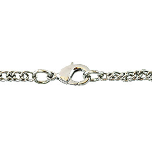 Silver Walking Liberty Half Dollar Coin Silvertone Pendant Necklace