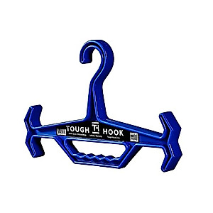 Tough Hook Original Hangers Set of 2 Blue and Grey |USA Made | Multi Pack