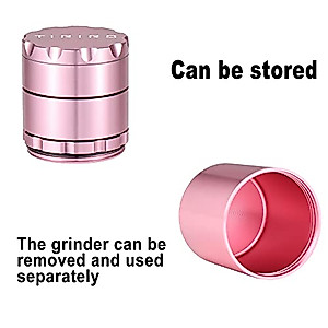 2 Inch Grinder with Large Capacity Storage Container (Pink)
