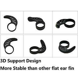 BLLQ Earbuds Stabilizer Ear Fins Ear Hooks Anti-Slip Anti-Drop 3D Support, Compatible with Jaybird x4 X3 x2 x,Samsung Phones’ akg Earbuds, Soundcore, Other Same Style in Ear Earphone,3 Pairs sml