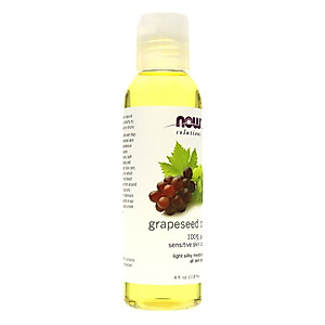 NOW Grape Seed Oil, 4-Ounce (Pack Of 2)