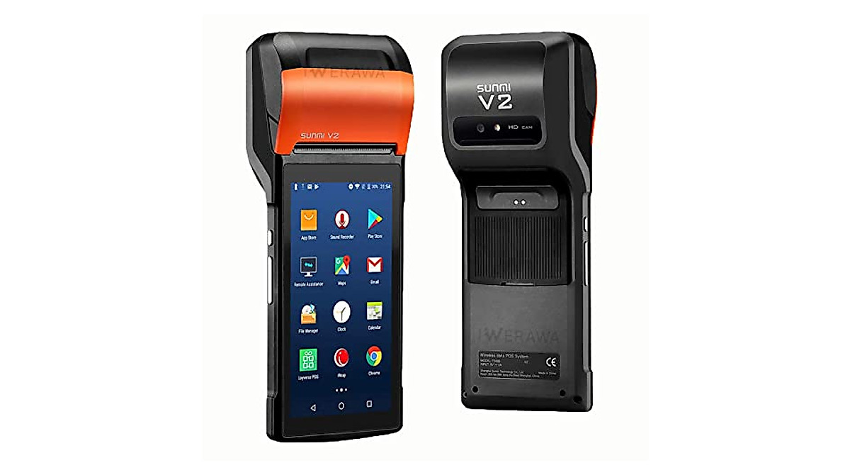 SUNMI V2 Portable POS Printer with 58mm Thermal Printing & Scanner