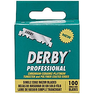 100 Derby Professional Single Edge Razor Blades