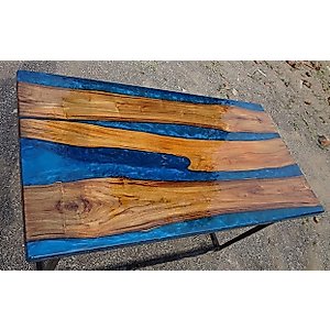 Epoxy Resin River Table, Natural Wood, Epoxy Table, Live Edge Wooden Table, Dining table, Natural Epoxy Table, Resin Table
