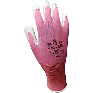 4 Pack Atlas Glove NT370 Atlas Nitrile Garden Gloves - Small (Assorted Colors)
