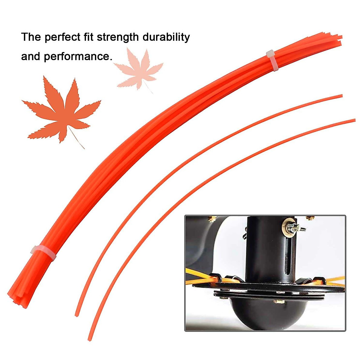 AMTHKNO 490-040-C035 18-Inch x .155" Trimmer Line/Cutting Lines, Compatible with MTD Cub Cadet Wheeled String Cutting Trimmer, Replace 743-0112 731-10080 Model. (20 Pack)