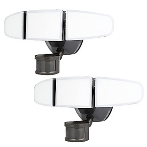 Hykolity LED Security Light with Photocell, 5000K Daylight Dusk to Dawn LED Outdoor Wall Mount Light, 2 Pack