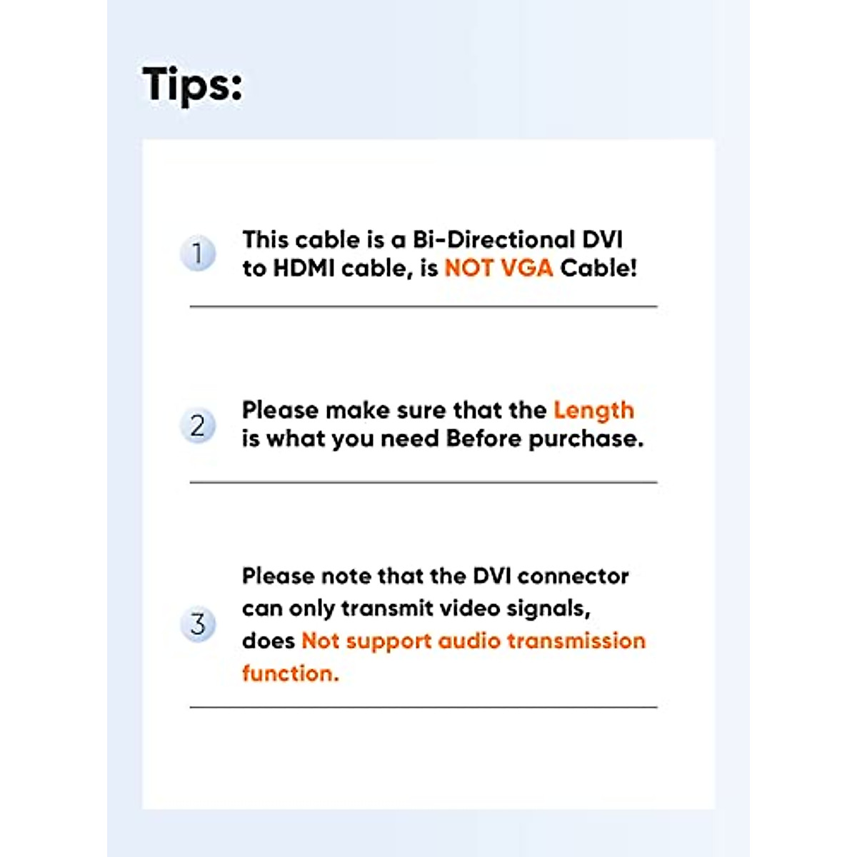 CableCreation DVI to HDMI Adapter,2-Pack Bi-Directional DVI Male to HDMI Female Converter, Support 1080P, 3D for PS3,PS4,TV Box,Blu-ray,Projector,HDTV