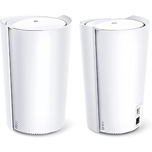 TP-Link AX6600 Deco Tri-Band WiFi 6 Mesh System(Deco X90) - Covers up to 6000 Sq.Ft, Replaces Routers and Extenders, AI-Driven and Smart Antennas, 2-Pack (Renewed)