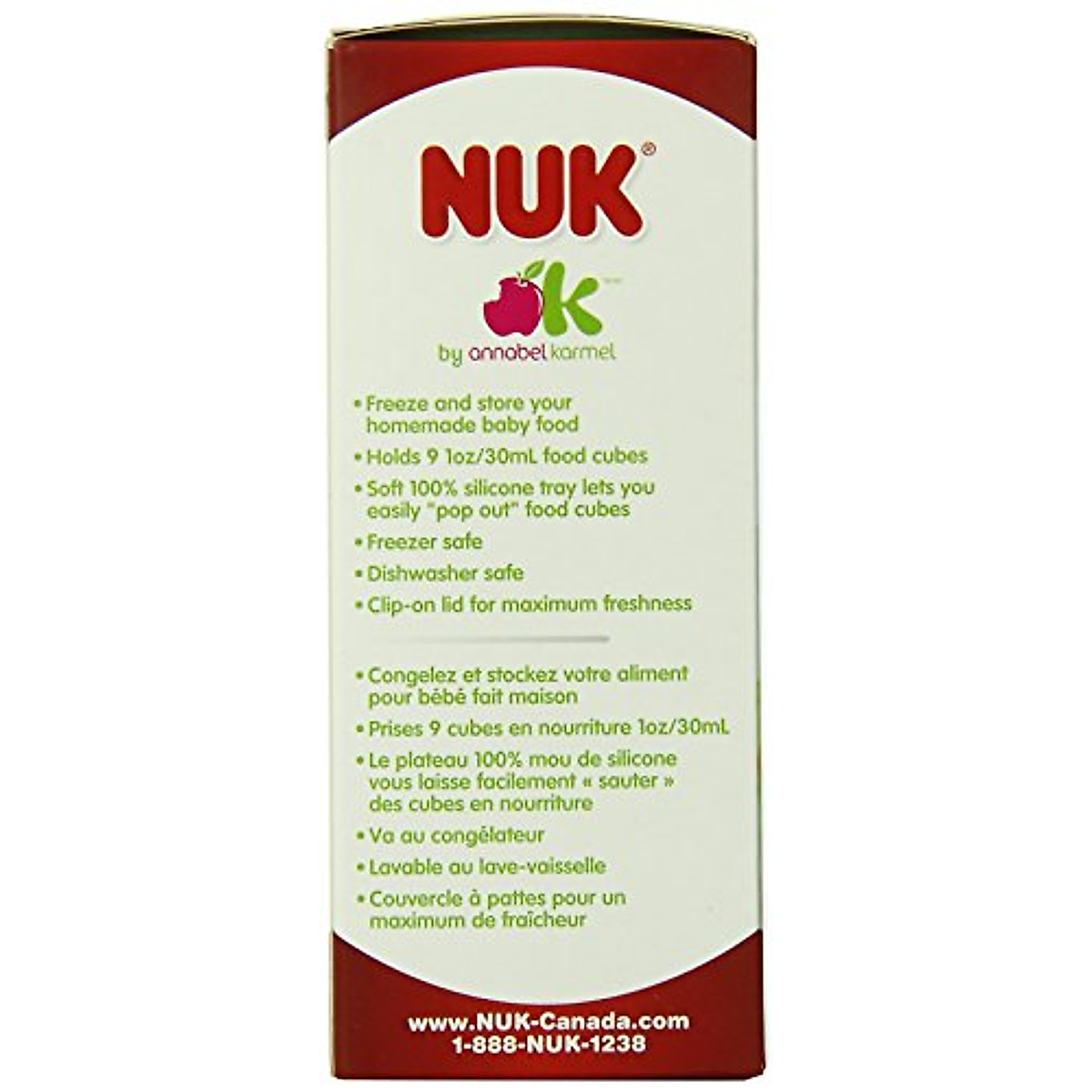 NUK Homemade Baby Food Flexible Freezer Tray and Lid Set