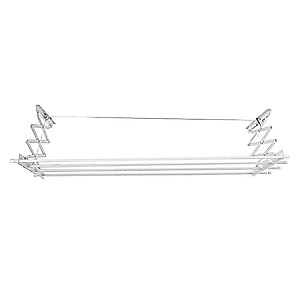 Qiilu Ceiling Clothes Drying Rack Fixed to Ceiling Clothes Drying Rack Iron Multifunction Retractable Wall Mounted Drying Laundry Rack Clothes Hanger Indoor