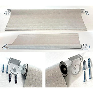 HILADUO Motorized Roller Blinds Customized Size Width 20-105 Inches