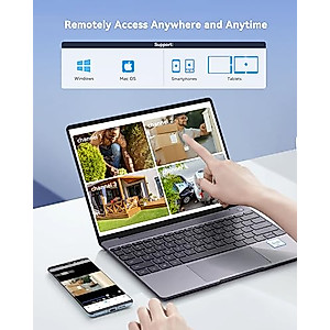 Swann Home DVR Security Cam System with 2TB HDD, 8 Channel 8 Cam, 4K UHD Video, Indoor Outdoor Wired Surveillance CCTV, Color Night Vision, Heat Motion Detection, LED Lights, Sirens, 856808