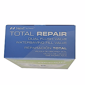 Danco HYR451T HyrdroRight Universal Water-Saving Toilet Repair Kit with Dual Flush Valve, Lever Handle, White, HYR451T