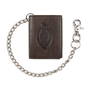 Dickies mens Leather Trifold Wallet, Dark Brown, One Size US