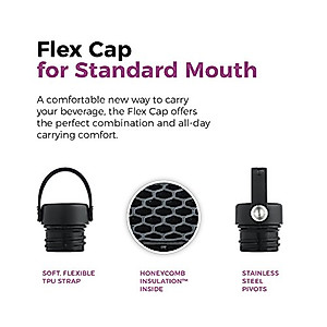 Hydro Flask Standard Mouth Flex Cap - Black