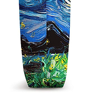 Happy German Shepherd Starry Night Dog Art by Aja Tote Bag