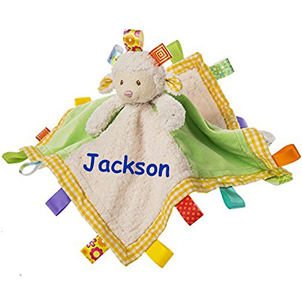 Personalized Taggies Sherbet Lamb Character Blanket Snuggle Blanky - 13 Inches