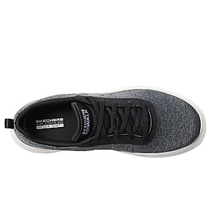 Skechers Women's GO Walk Flex-Dazzling Smile Sneaker, Black, 8.5