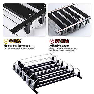 MERICARGO Drink Organizer for Fridge, Self-Pushing Soda Can Organizer for Refrigerator with Adjustable Pusher Glide, Automatic Drink Dispenser for Fridge Pantry, 5 Rows