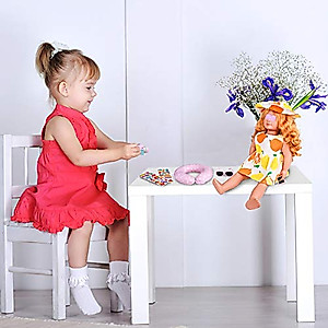 18 Inch Doll Travel Play Set - Doll Accessories with Carry on Suitcase Luggage, 3 Sets of Doll Clothes, Doll Travel Gear Play Set Fit for Girl Dolls(Doll Accessories with Suitcase)