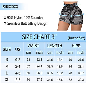 RXRXCOCO Women Seamless Butt Lifting Contour Yoga Short 3" High Waist Booty Gym Biker Shorts Small Black Gray