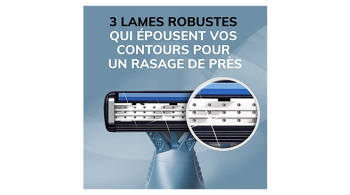 BIC Flex 3 Men’s Disposable Razors - Smooth & Comfortable Shave