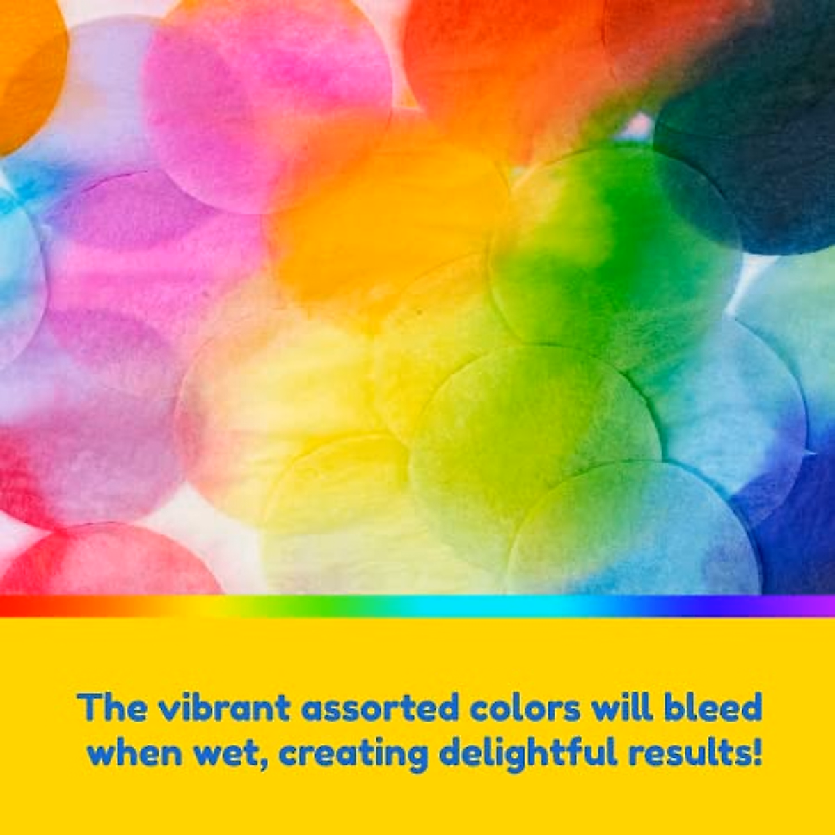 Hygloss Products Bleeding Tissue Paper Circles 1-Inch, 20 Colors, Arts & Crafts, DIY Projects, Scrapbooking, Greeting Cards, 480 Pieces