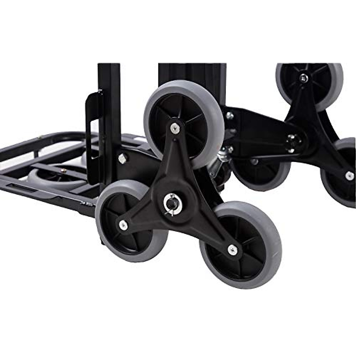 BLTPress Stair Climbing Cart Portable Climbing Cart 330 LBS Three-wheel Chassis Portable Stair Climber Hand Truck Heavy Duty with 6 Wheels