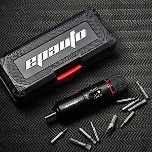 EPAuto Torque Screwdriver Wrench With Interchangeable Bits for Bike, Firearms 10 to 65 in-lbs