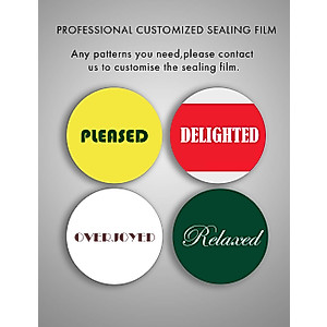 WantJoin Cup Sealing Film Tea Cup Sealing Film Boba Cup Sealer Film 90-105 mm 3000 Cups for PP Plastic and Paper Cups