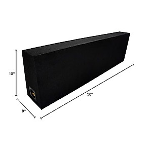 American Sound Connection Dual 12" Subwoofer Regular Standard Cab Truck Sub Box Enclosure 5/8" MDF - Black