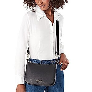 Kate Spade Rosie Leather Small Crossbody Bag Purse Handbag, Black