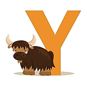 DEKOSH Animal Alphabet Kids Wall Decals - Peel & Stick Educational Baby Stickers for Playroom, Classroom Decoration