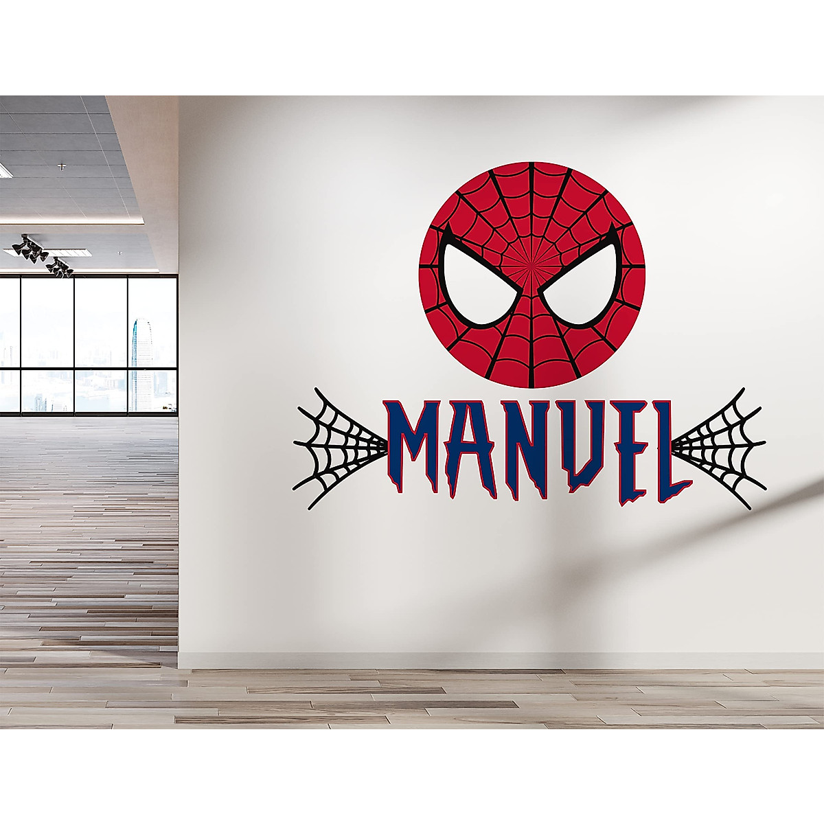 Kyle Cornhole Spider Nursery Wall Decal - Name Letters for Wall Decor - Superheroe Personalized Name Stickers - Custom Vinyl Lettering - Kids Name Decals for Boys KA1509, Green