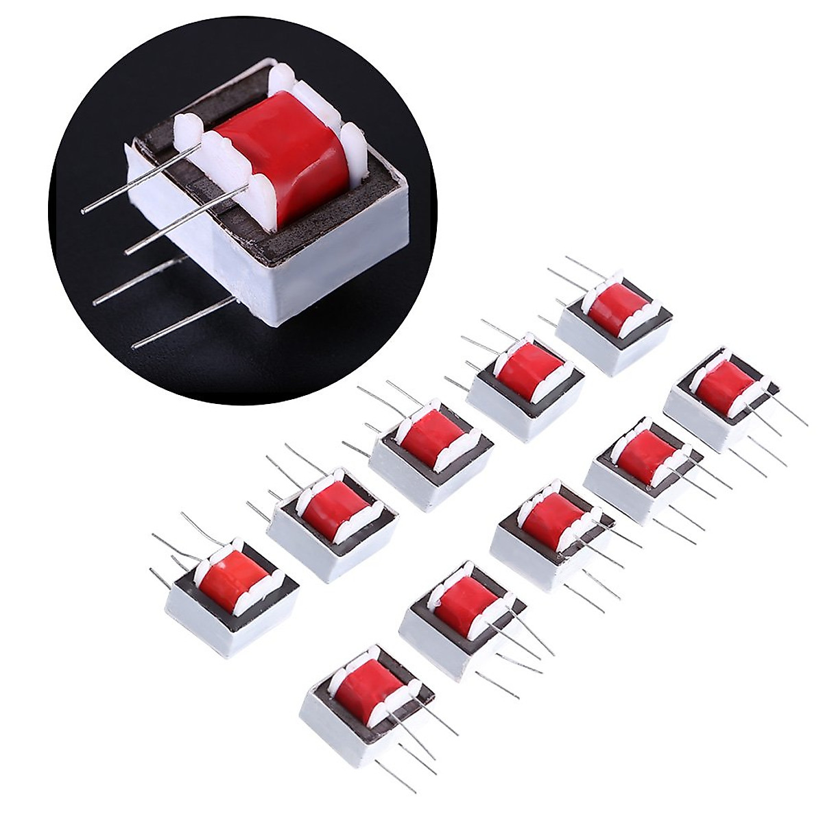 10Pcs Audio AC 600:600Ohm DC 135 :135 Ohm 1:1 EI14 Isolation Transformer Audio