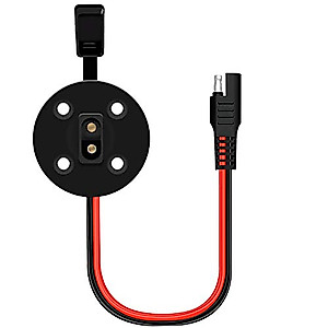 12AWG SAE Solar Power Socket Sidewall Port,[2 Pack] Weatherproof SAE Quick Connect Solar Panel Connector,SAE Female to Male Extension Cable Panel for Solar Generator Motorcycle Generator and More