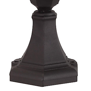 Modenny Outdoor Waterproof Solar Pillar Wall Lamp LED Villas Exterior Column Lights Garden Porch Home Landscape Lighting Streetlights Aluminum Terrace Community Pillar Post Light