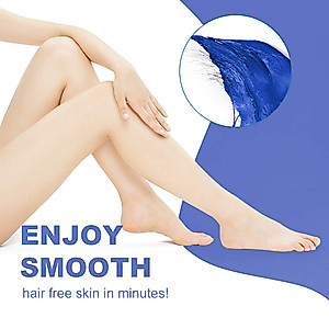 Oakeer Waxing Kit Mini Wax Warmer Painless Hair Removal Body Waxing Designed for Partial Waxing Werewolf Own Waxing at Home,24 Accessories