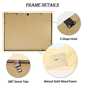 12x16 Picture Frame Set of 3 Wood Diamond Painting Frame 30x40cm Display 10x14 in / 25x35cm with Mat or 12 x 16 in / 30cm x 40cm Without Mat Diamond Art Frame Poster Photo Gallery Wall Frame - Black