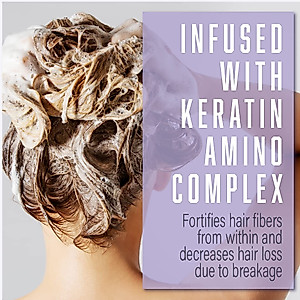 Keranique Keratin Shampoo and Conditioner Set for Colored Thinning Hair, Sulfates/Parabens Free, stimulates scalp to nourish/rejuvenate hair follicles for healthy Thicker Fuller Hair 4.5 OZ each