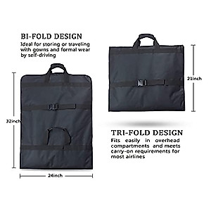 52'' Extra Long Dress Garment Bag, Premium & Breathable Tear-resistant Hanging Suit Cover for Travel and Storage